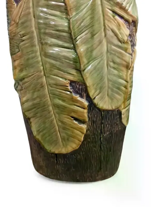 ENZO DE GASPERI Leaf-detail Floor Vase