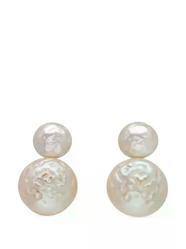 COPPOLA E TOPPO Faux Pearl Clip-on Earrings - Gold