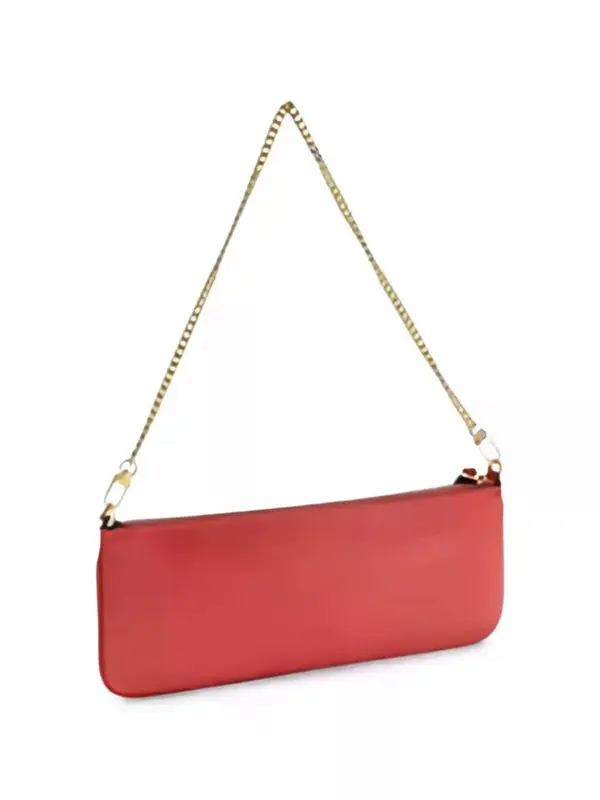 Pinko Horizontal Flat Leather Shoulder Bag