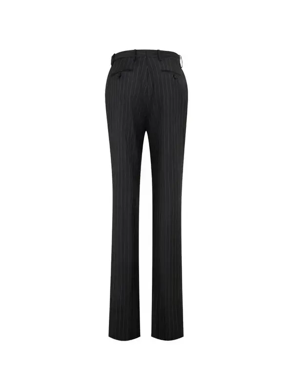 TOM FORD Chalk Stripe Wool-mohair Tailored Straight Boyfriend Pants