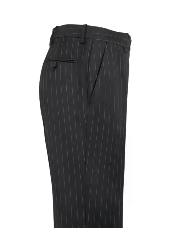 TOM FORD Chalk Stripe Wool-mohair Tailored Straight Boyfriend Pants