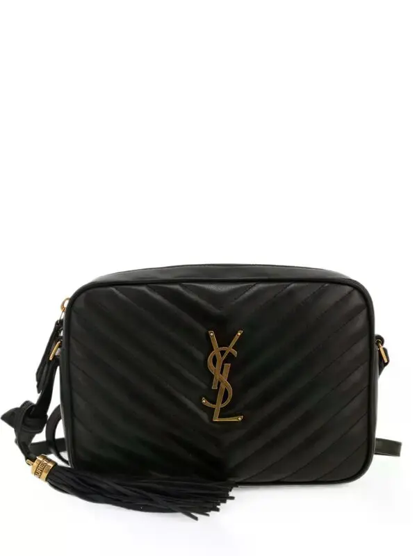 Saint Laurent Lou Quilted Shoulder Bag - Black