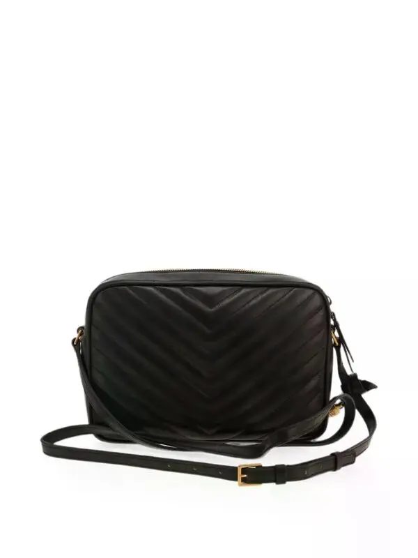 Saint Laurent Lou Quilted Shoulder Bag - Black