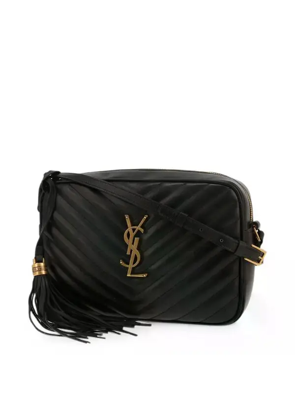 Saint Laurent Lou Quilted Shoulder Bag - Black