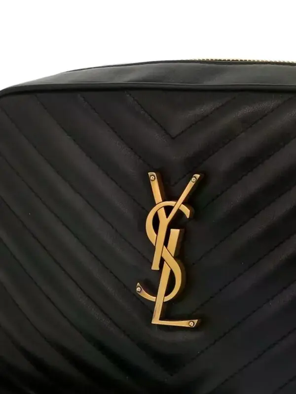Saint Laurent Lou Quilted Shoulder Bag - Black
