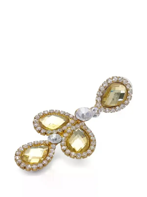 Vintage Crystal-embellished Drop Earrings