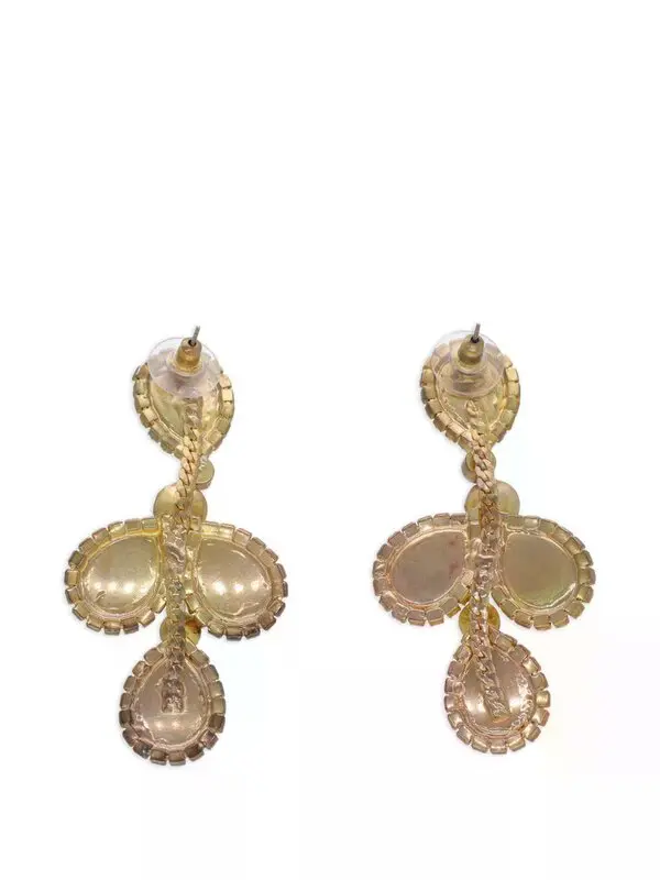 Vintage Crystal-embellished Drop Earrings