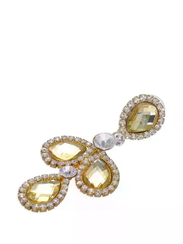 Vintage Crystal-embellished Drop Earrings