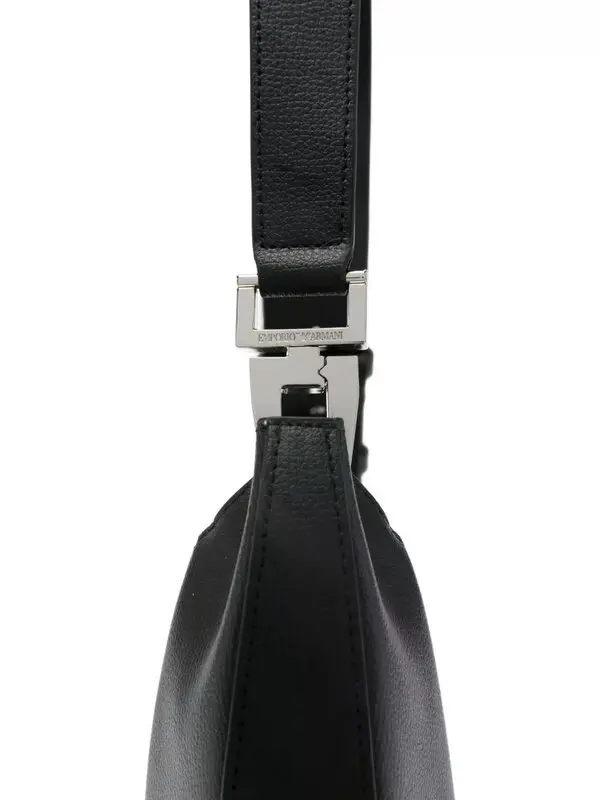 Emporio Armani Leather Shoulder Bag - Black