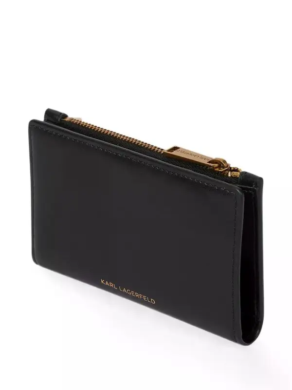 Karl Lagerfeld K/autograph Medium Bifold Wallet - Black