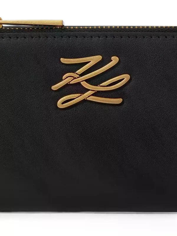 Karl Lagerfeld K/autograph Medium Bifold Wallet - Black