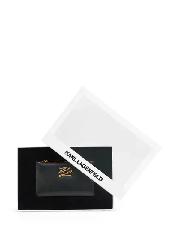 Karl Lagerfeld K/autograph Medium Bifold Wallet - Black