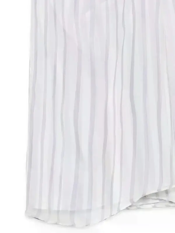 JIL SANDER 2000s Striped Midi Skirt