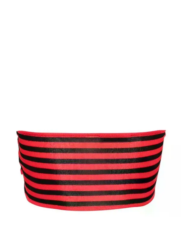 Celine 2000s Striped Bandeau Top