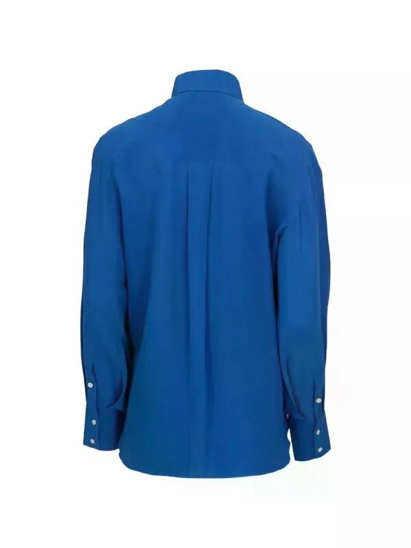 Isaia Concealed-front Long-sleeve Shirt