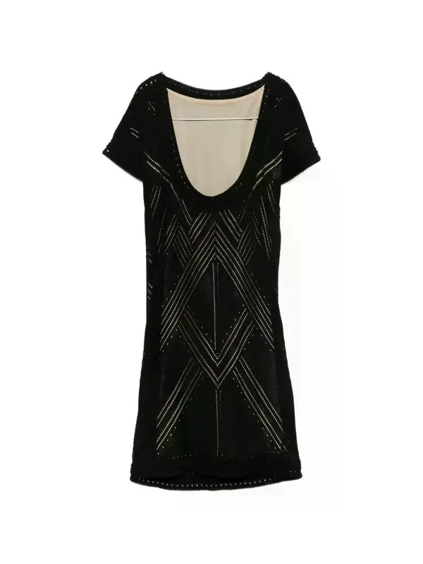 Celine 2000s Scoop-back Mini Dress