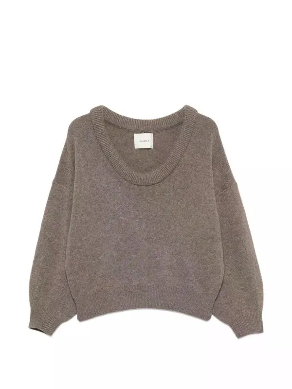 LISA YANG Doria Ribbed-trim Drop-shoulder Sweater