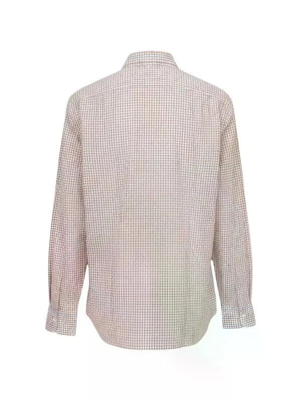 Isaia Checked Long-sleeve Shirt