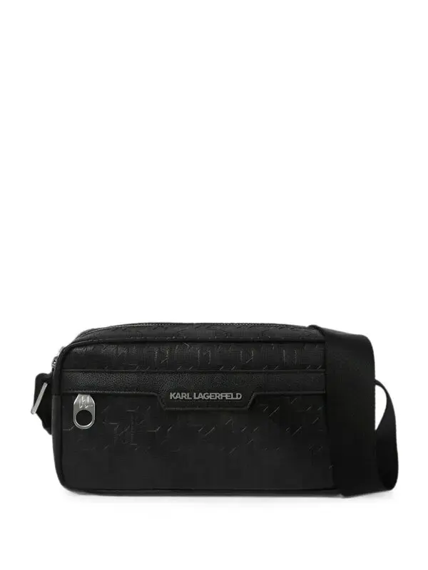Karl Lagerfeld Monogram Perforated Crossbody Bag