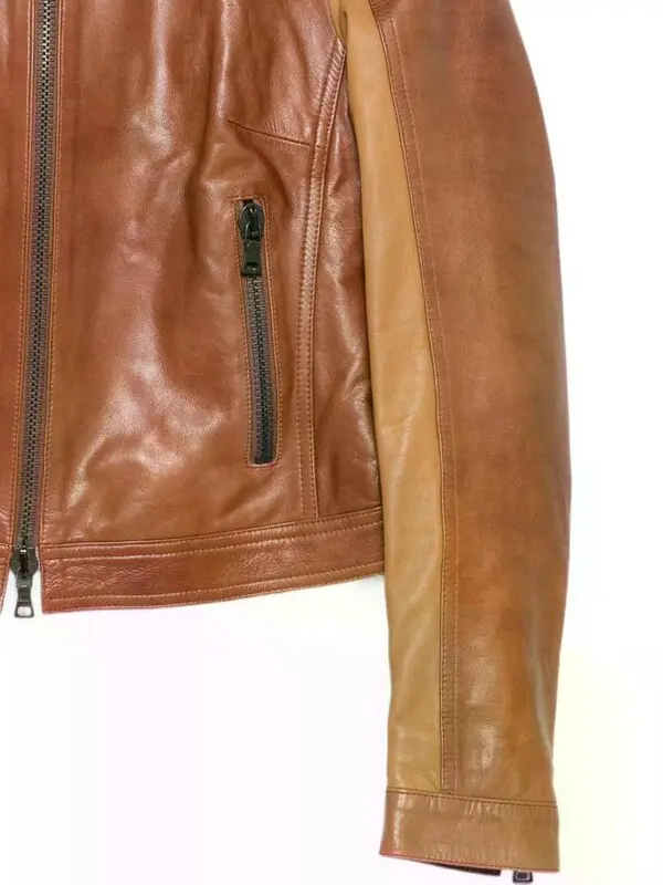 Prada 2010s Panelled Leather Jacket