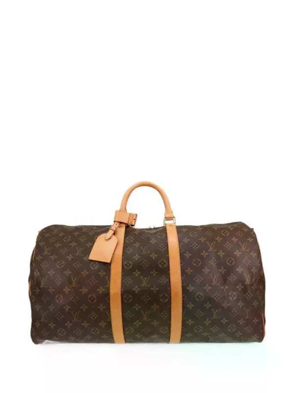 LOUIS VUITTON 2002 55 Keepall Monogram Holdall - Brown