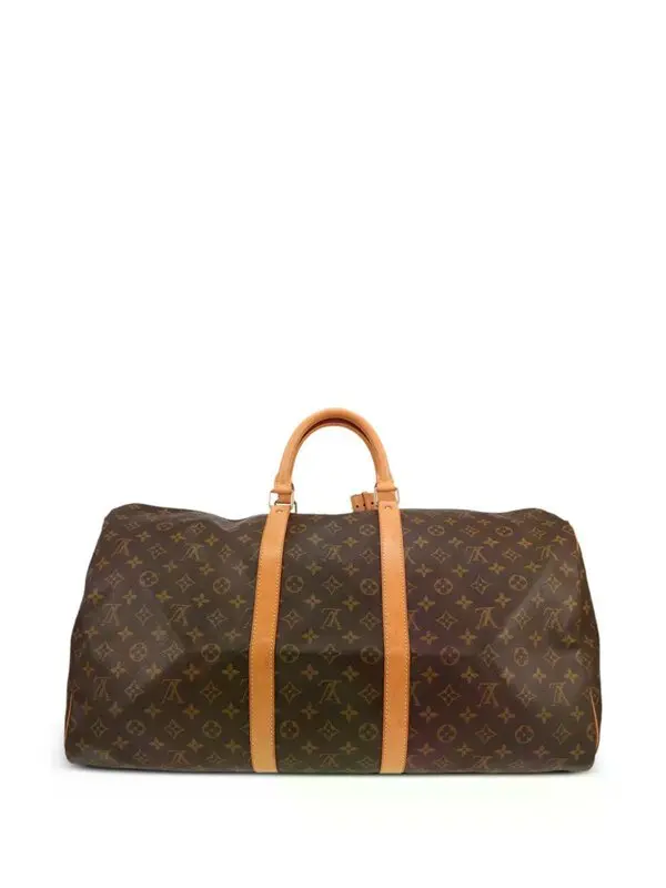 LOUIS VUITTON 2002 55 Keepall Monogram Holdall - Brown