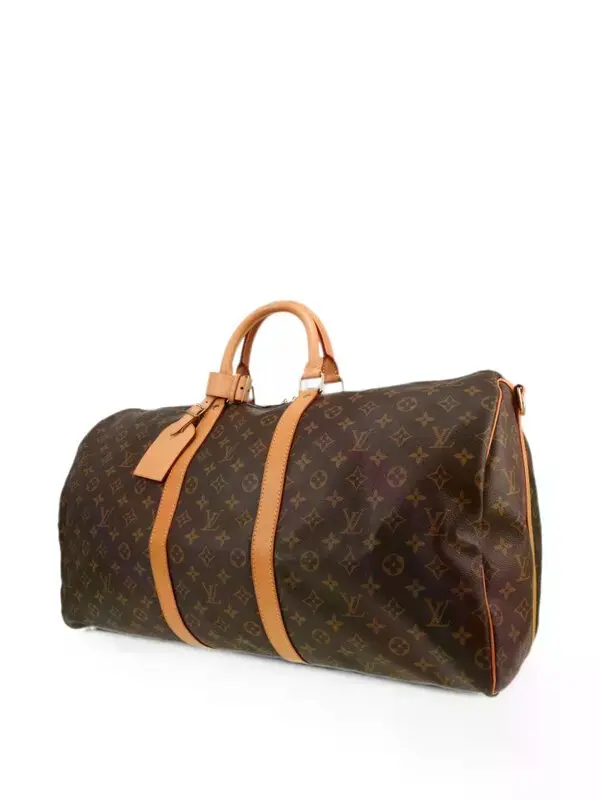 LOUIS VUITTON 2002 55 Keepall Monogram Holdall - Brown