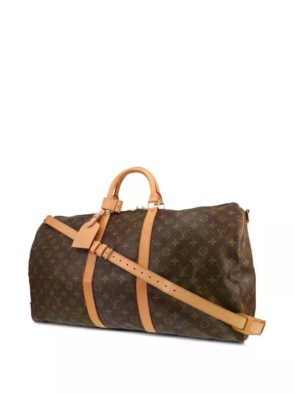 LOUIS VUITTON 2002 55 Keepall Monogram Holdall - Brown