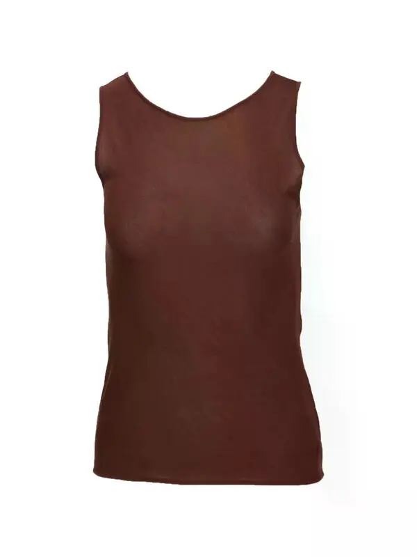 Isaia Fine-knit Sleeveless Top