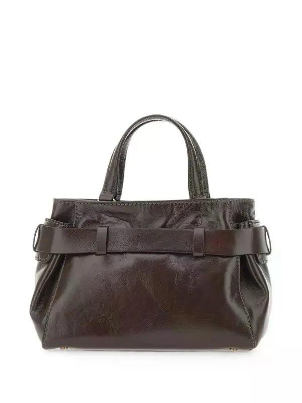 GIANNI CHIARINI Small Miranda Knotted Leather Tote Bag