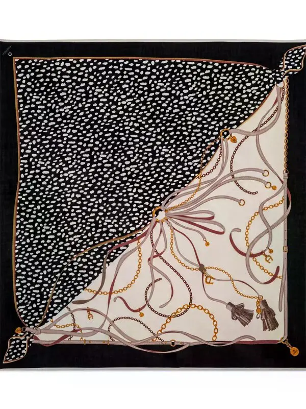 AIGNER Logo-print Chain-link Scarf
