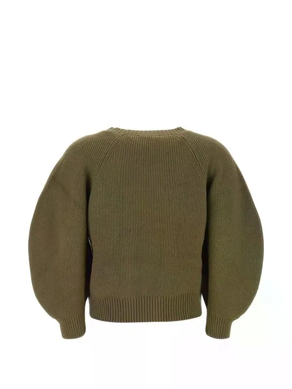 KAOS Ribbed Balloon-sleeve Sweater
