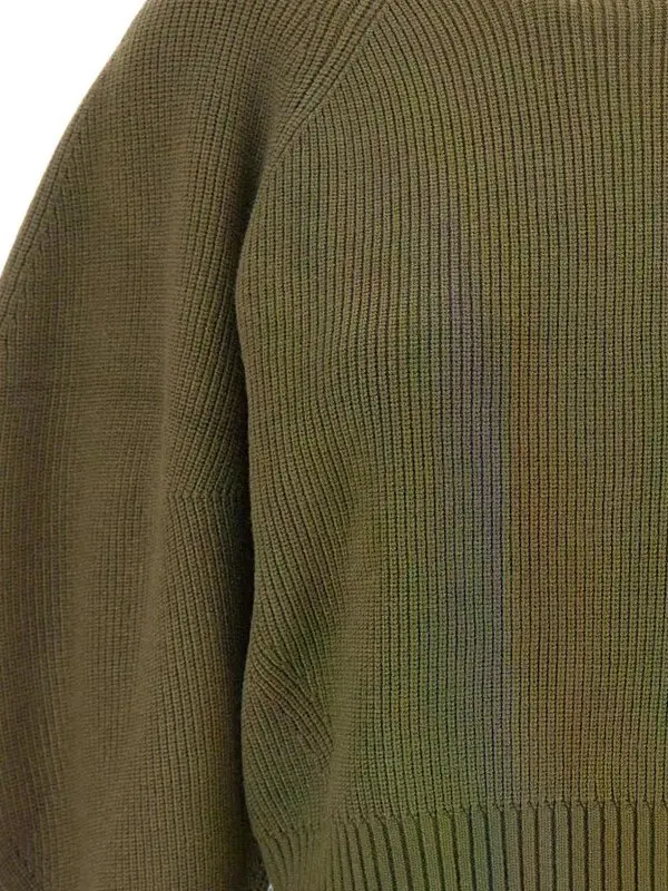 KAOS Ribbed Balloon-sleeve Sweater