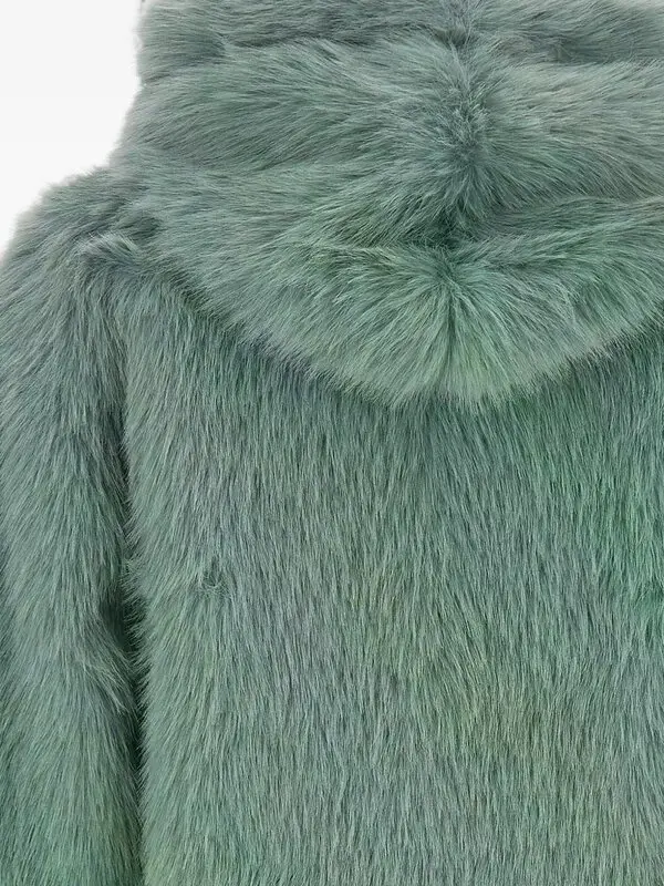 KAOS Hooded Faux-fur Jacket