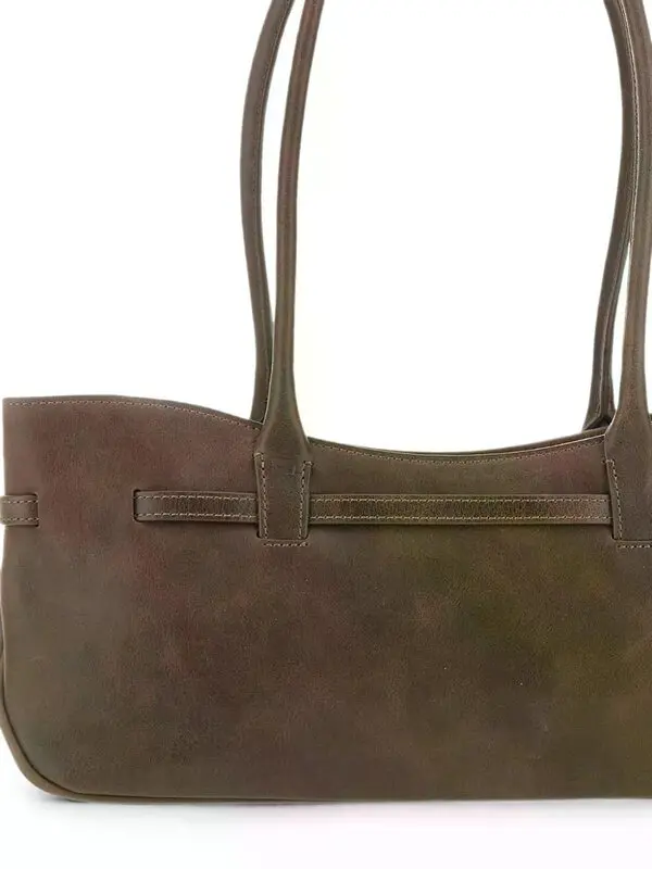 MARGESHERWOOD Knotted Leather Shoulder Bag - Brown