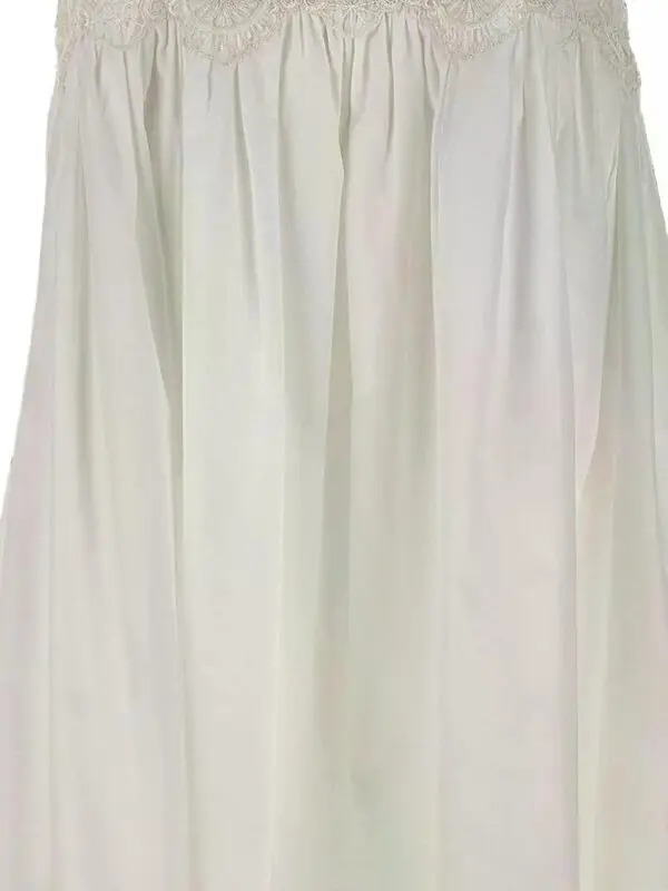 MAURIZIO MYKONOS Sleeveless Floral Lace Maxi Dress - White