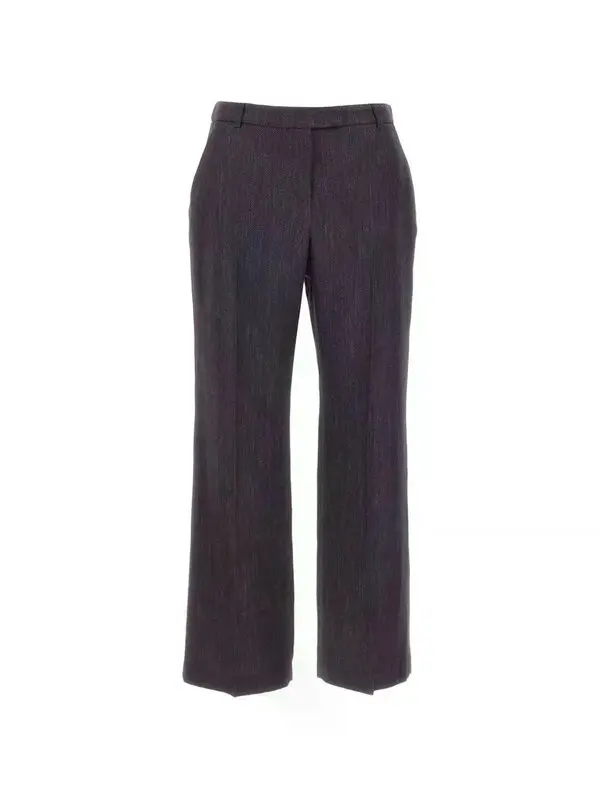 Eleventy Pressed-crease Straight-leg Trousers