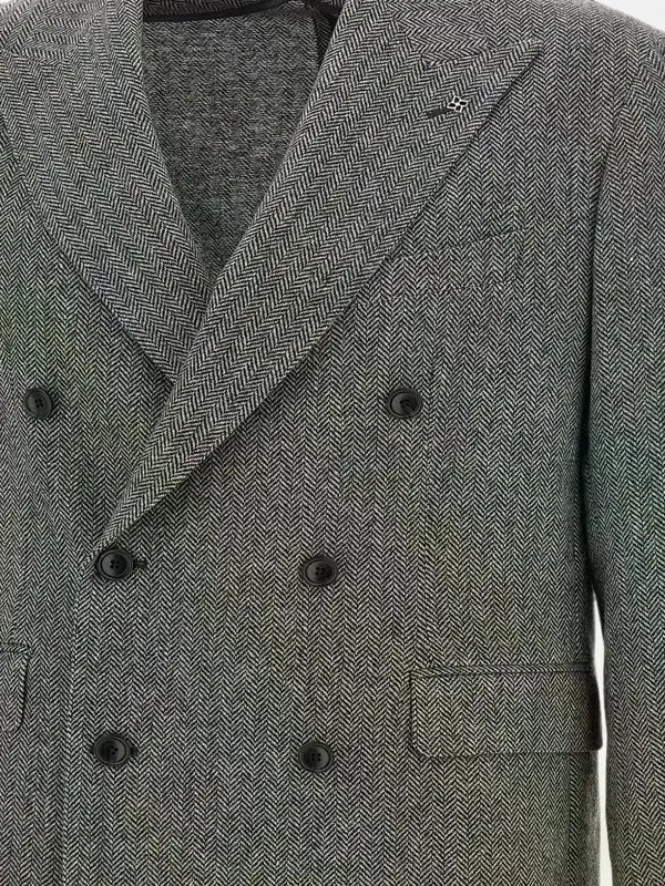 Tagliatore Herringbone Double-breasted Blazer