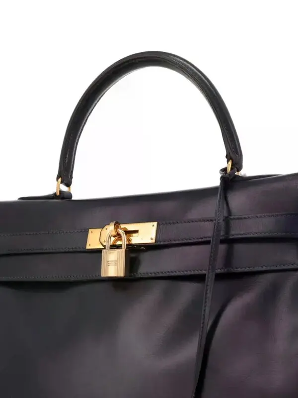 Hermès 1991 35 Kelly Handbag - Blue
