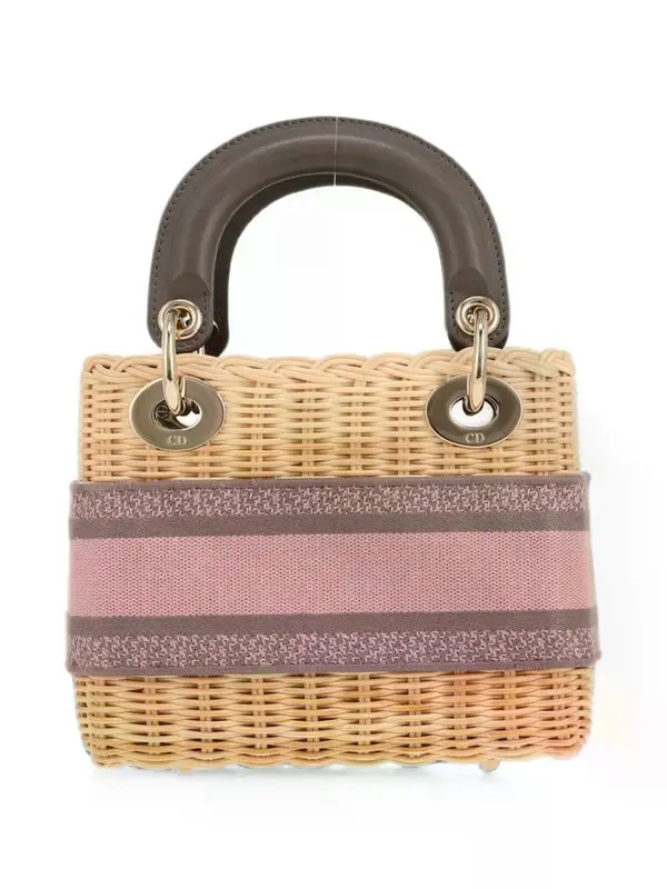 Dior 2020s Lady Wicker Mini Bag