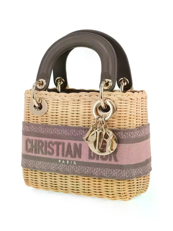 Dior Lady Wicker Mini Bag - Neutrals