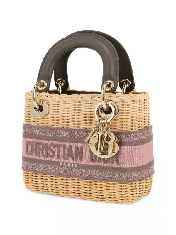 Dior Lady Wicker Mini Bag - Neutrals