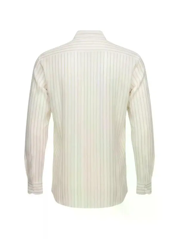 Isaia Striped Long-sleeve Shirt