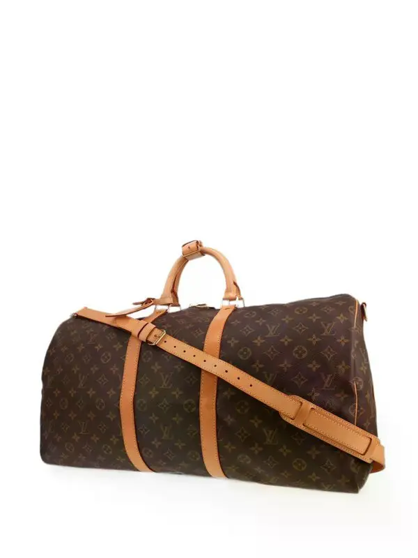 LOUIS VUITTON 1998 55 Keepall Monogram Holdall - Brown
