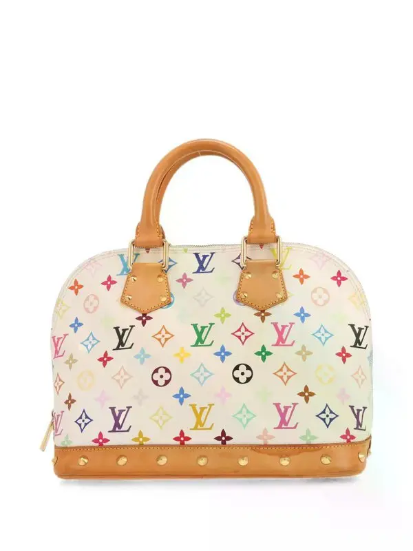 LOUIS VUITTON Alma Monogram Tote Bag - White