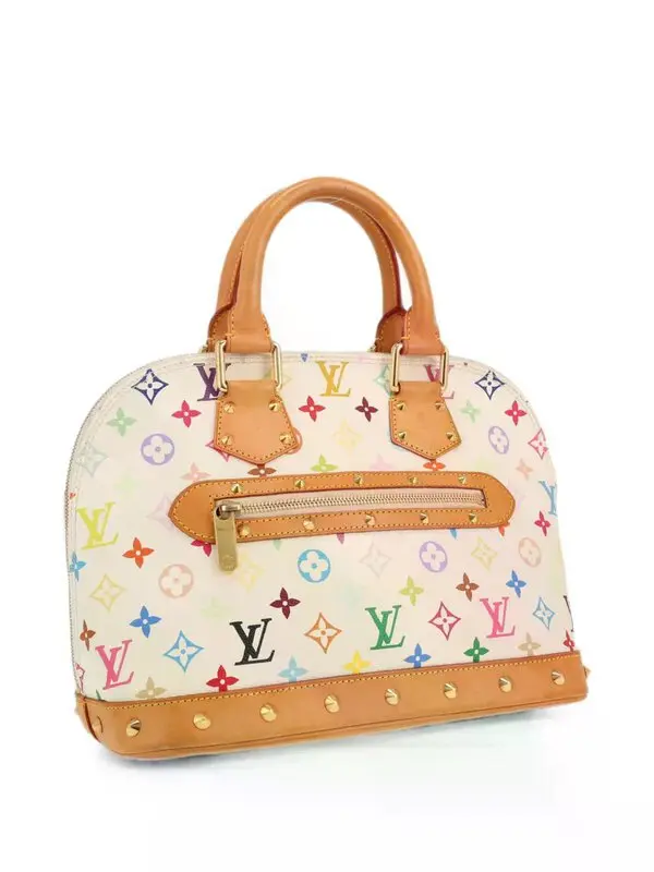 LOUIS VUITTON Alma Monogram Tote Bag - White