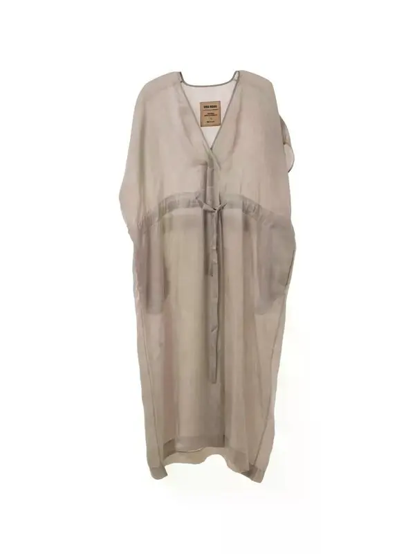 UMA WANG Acre Drawstring-waist Midi Dress