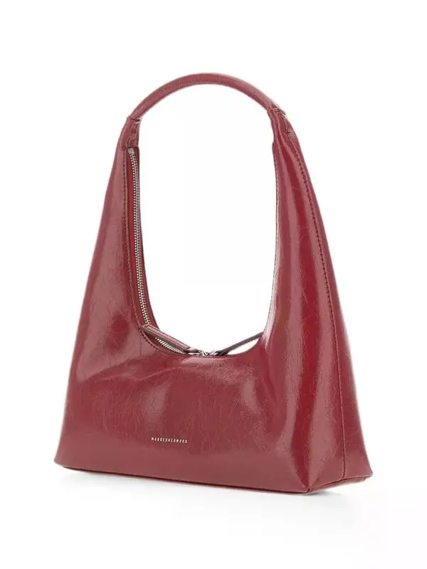 MARGESHERWOOD Crinkled Leather Shoulder Bag - Red