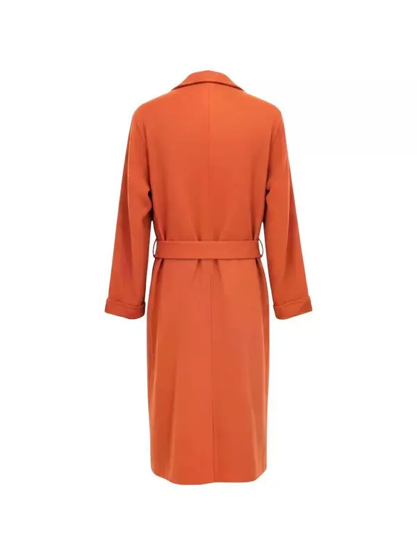 Isaia Belted Shawl-collar Coat
