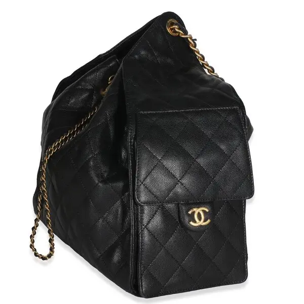 Chanel Quilted Caviar 25 Hobo